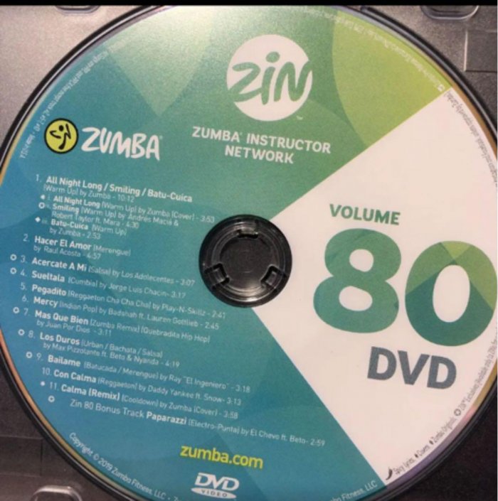 [Hot Sale]2018 New dance courses ZIN ZUMBA 80 HD DVD+CD|0ZUMBA80D-C|ZUMBA™DVD+CD