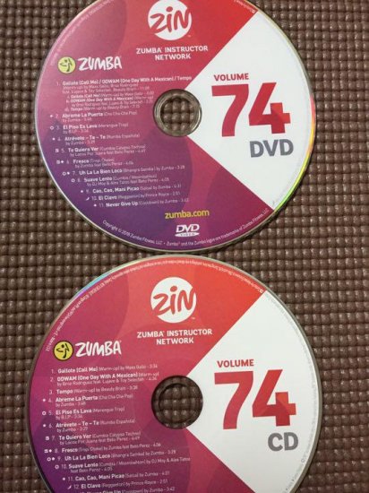 [Hot Sale]2018 New dance courses ZIN ZUMBA 74 HD DVD+CD|0ZUMBA74D-C|ZUMBA™DVD+CD