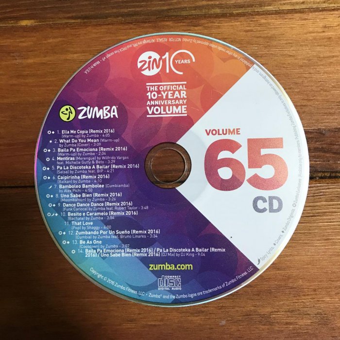 [Hot Sale]2018 New dance courses ZIN ZUMBA 65 HD DVD+CD|0ZUMBA65D-C|ZUMBA™DVD+CD